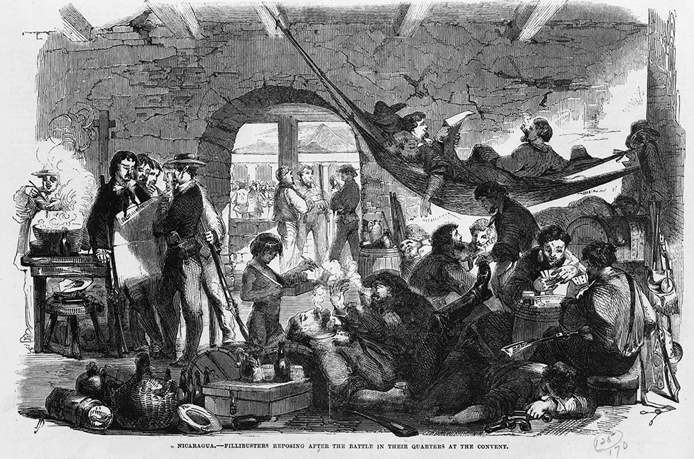 William Walker's "Filibusters" relax after the Battle of Granada. | Who ...